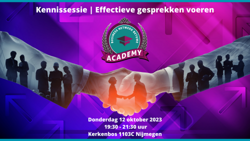 Kennissessie: Effectieve gesprekken voeren | Business Netwerk Betuwe